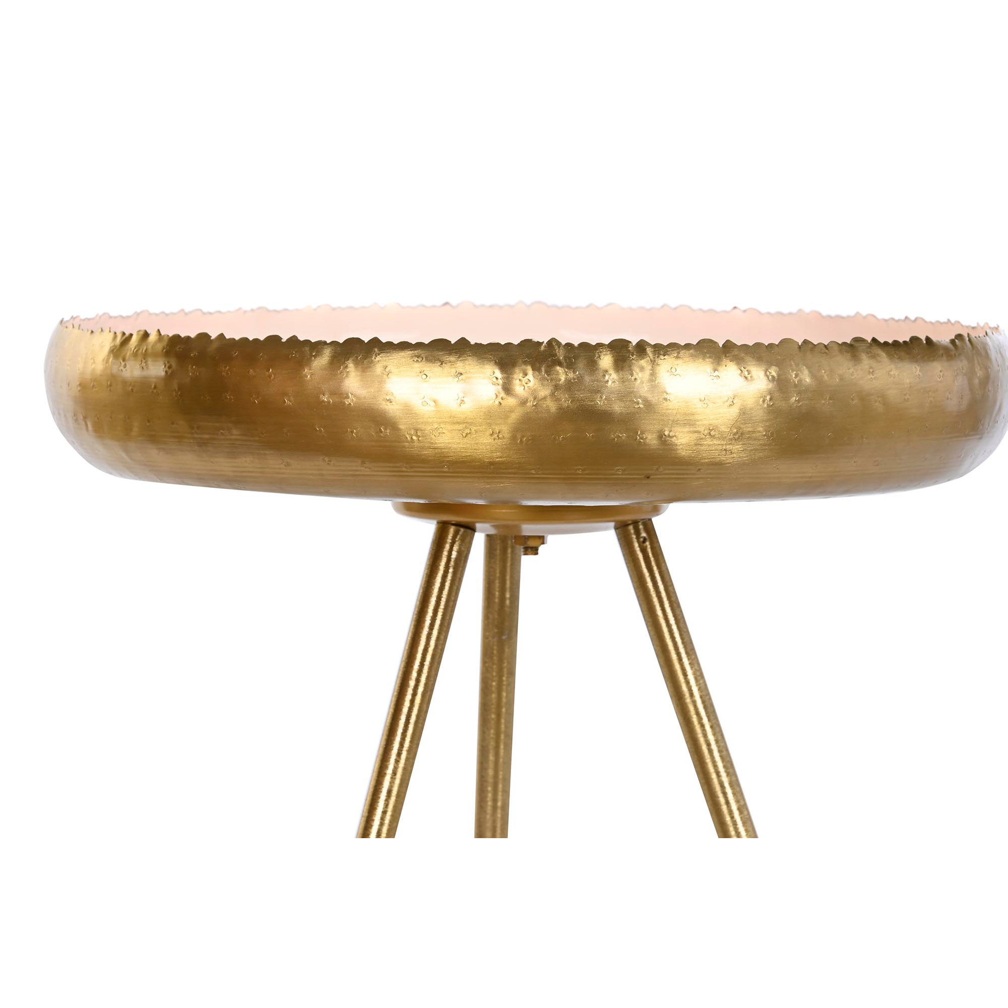 TABLE De coin laqué en aluminium 43 x 43 x 61 cm